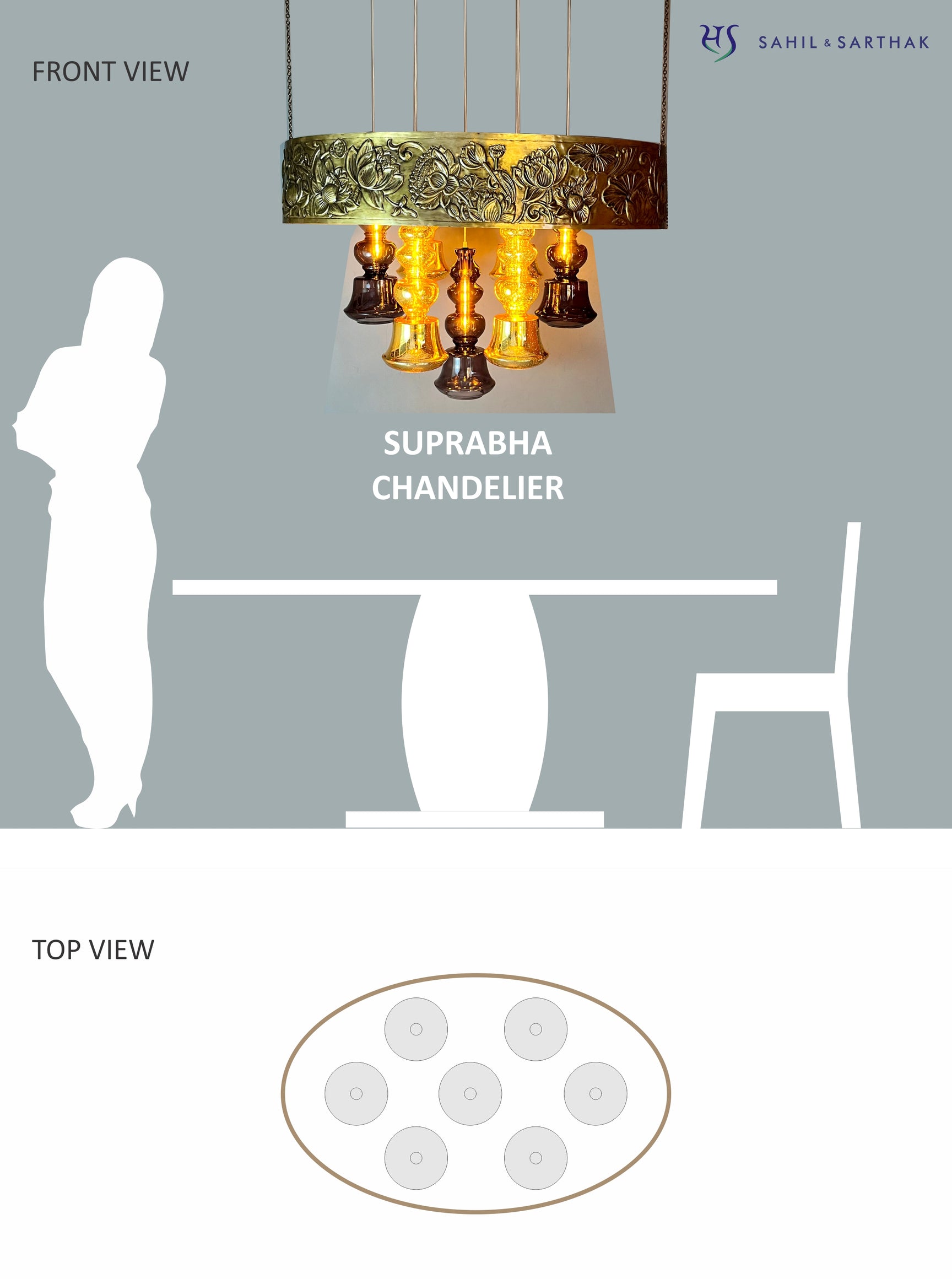 Suprabha Chandelier – Sahil & Sarthak